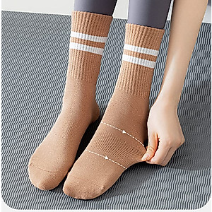 EGEN Cute Yoga Socks for Women Man Novelty Print Non Skid Socks Non Slip Grip for Pilates Barre Ballet Sport (Pink-3pcs)