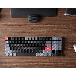 Keychron K13 Pro Ultra-Slim Wireless QMK/VIA Custom Mechanical Keyboard, Programmable Macro 80% Layout White Backlit Low Profile Gateron Brown Switch Bluetooth/USB Wired for Mac Windows Linux
