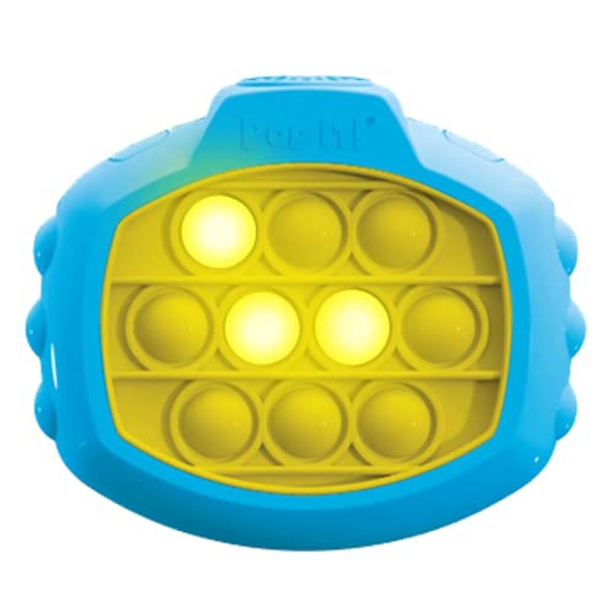 Pop It! Pro - The Original Light Up, Pattern Popping, Pop It! Game from Buffalo Games,Blue and Yellow
