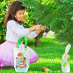 18 Pieces Coloring Goodie Bags Reusable Party Favor Bags Graffiti Goodie Bags Color Your Own Art Goodie Bags for Birthday Party Celebration Tea Party Wedding DIY Crafts