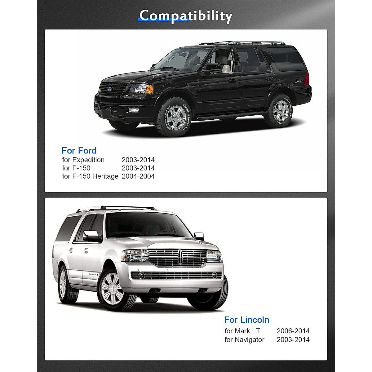 ECCPP 2" inch 6 Lug Hubcentric Wheel Spacers 6x135mm to 6x135mm 87mm CB fits for Ford Expedition for Ford for F-150 for Lincoln Navigator for Lincoln Mark LT with 14x2 Studs-2PCS