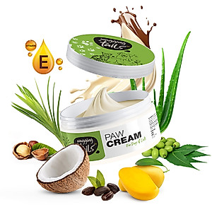 Wagging Tails Paw Cream 1.76 fl oz for Pets | Daily Use for Smoothing Damaged Skin | Heals, Repairs & Moisturizes Cracked Paw Soother Balm, Elbows & Dry, Itchy Snout of Dogs, Cats, and Puppies