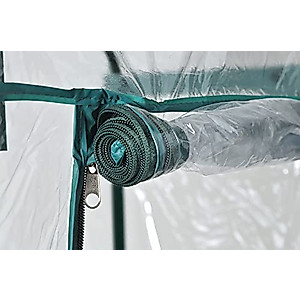 Miracle-Gro 23" x 17" x 57" All-Season 4-Tier Mini Grow House Outdoor or Backyard Easy Assembly Portable Greenhouse, Translucent