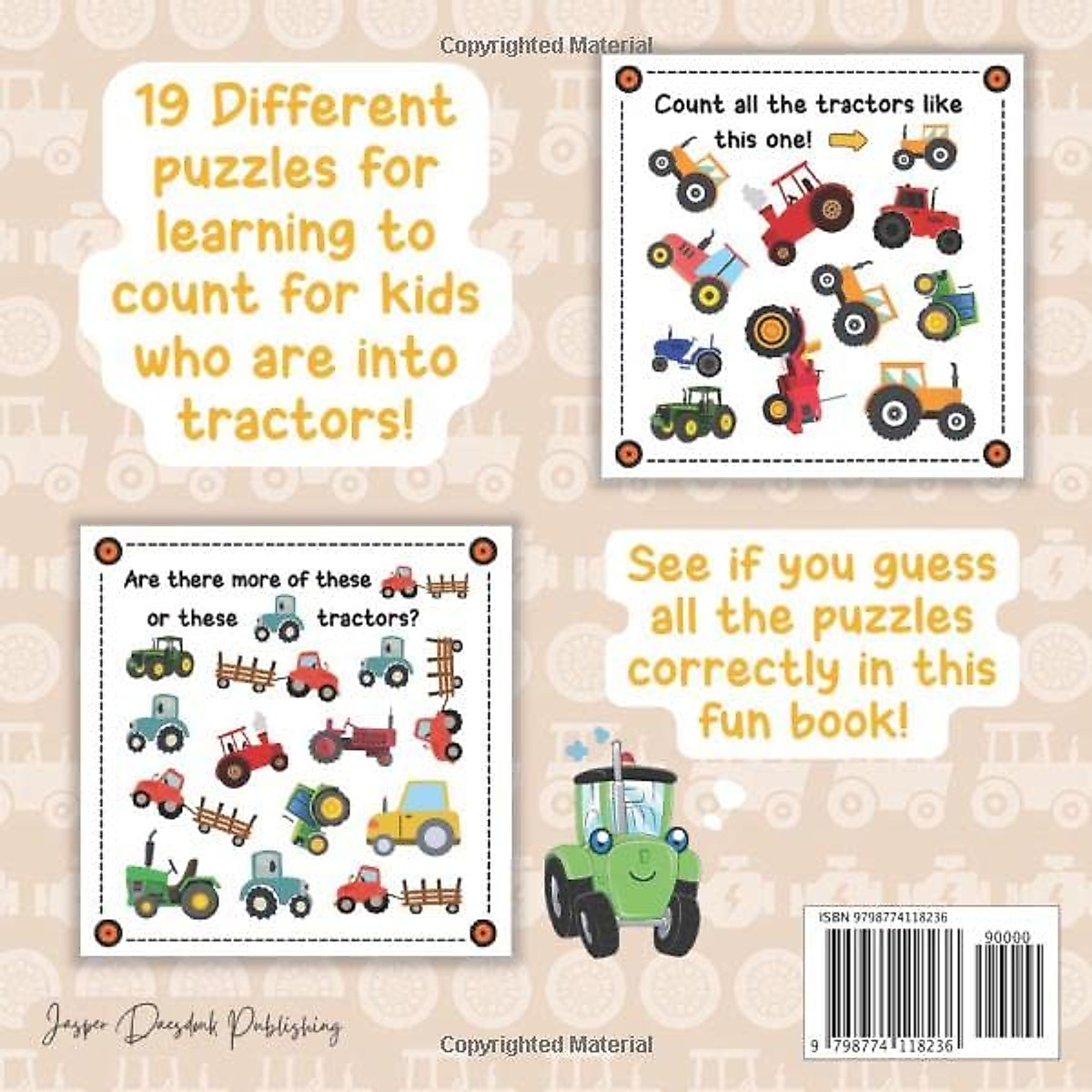 Count The Farm Tractors! I Spy Book for Kids Ages 2-5: Tractor Fun Picture Puzzle Book for Kids: Activity Book About Farm Vehicles (Tractor Books For Toddlers)