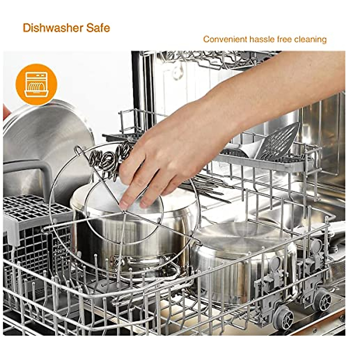 LBH Skewer Stand,Stainless Steel,compatible with Instand pot 8 Quart Air Fryer and Ninja Foodi 8 Quart Accessories for Kabobs (6.2X8.7)