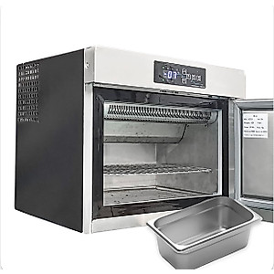 Commercial 1.13 Cu.ft Fast Instant Blast Freezer, Portable Refrigerator Quick Freezing Machine with Led Digital Panel, 290W Air Cooling Chest Freezer for Ice Cream, Frozen Food