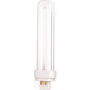 Satco S8340 4100K 26-Watt G24q-3 Base T4 Quad 4-Pin Tube for Electronic and Dimming Ballasts, Color, 1 Count (Pack of 1)