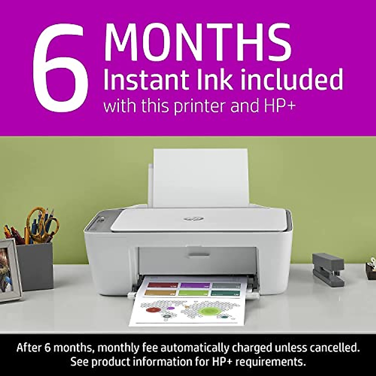 HP DeskJet 2755e Wireless Color All-in-One Printer I Print Copy Scan I (26K67A)