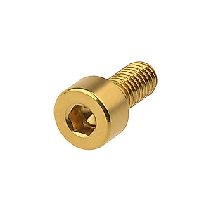 Wanyifa Titanium Cap Allen Socket Head Bolts M4 10 12 15mm Screw Pack of 4 (M4x10mm, Gold)