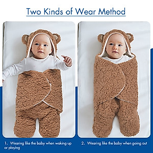 Soarwg Kids Baby Swaddle, Natural Receiving Swaddle Wrap, Baby Essentials Softness Plush Baby Swaddle, Ideal for Baby Girl and Boy Newborn Registry Search, Shower Gift 0-6 Months