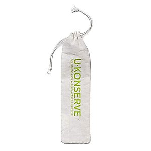 U-Konserve Cotton Drawstring Pouch for Reusable Drinking Straws, Brushes and Utensils - Carrying Case Keep Reusables Clean On the Go - Machine Washable