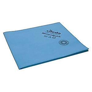 Vileda Professional - MicronQuick(Blue) Microfiber Cleaning Cloth - Reusable - Easy Wring, Streak-Free, No-Lint - Commercial Grade - Environmentally Friendly - 5 Pack - Blue