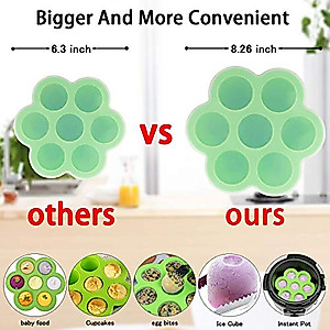 MIBOTE 98 Pcs Accessories Set for Instant Pot 5,6,8 Qt, 2 Steamer Baskets, Springform Pan, Egg Steamer Rack, Egg Bites Mold, Kitchen Tong, Silicone Pad, Oven Mitts, Cheat Sheet Magnet, and etc