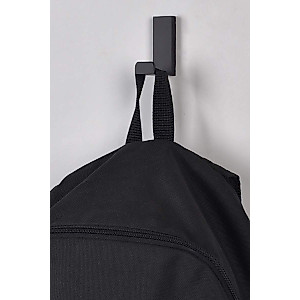 VOROMADU Coat Hooks Wall Mounted Towel Hooks Heavy Duty Single Robe Hanger for Bathroom Kitchen Office,3 Pack Solid Anodized Aluminum (Black)