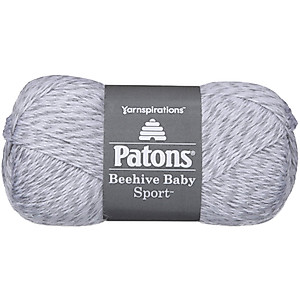 Patons Bulk Buy Beehive Baby Sport Yarn Solids (6-Pack) Baby Grey Marl 246009-9046
