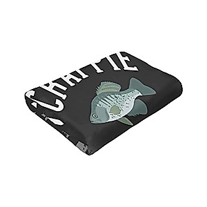 Crappie Whisperer Fishing  Throw Blanket Ultra-Soft Micro Fleece Blanket Cozy Warm Suitable for Living Rooms Sofa 40"X30"
