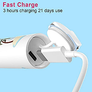 SEAGO Kids Electric Toothbrushes, Fast Charging Maglev Power Kids Toothbrushes Electric with Timer for 3-12 Boys and Girls, 2 Modes Electric Toothbrush Kids with 2 Replaceable Kids Toothbrush Heads