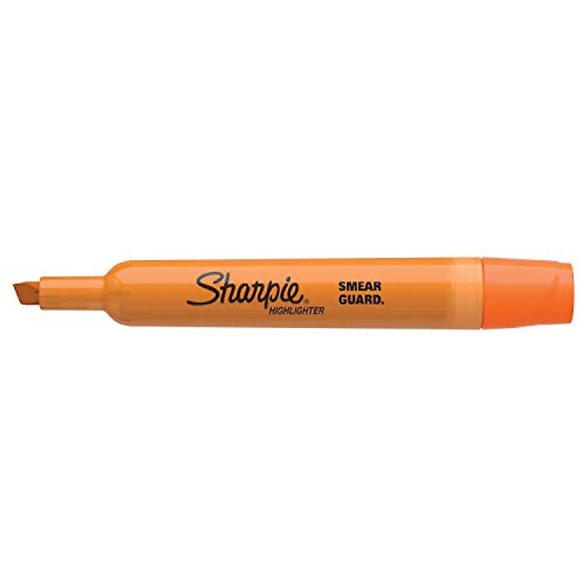 SHARPIE Tank Style Highlighters, Chisel Tip, Fluorescent Orange, Box of 12