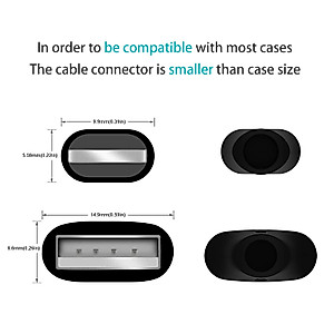 AGVEE 3 Pack 1.5ft for iPhone Charging Cable, Reinforced End Tip, Braided Fast OEM USB Charger Wire Data Cord for iPhone 11 10 8 7 6S 6, iPad iPod iOS Case Friendly, Black