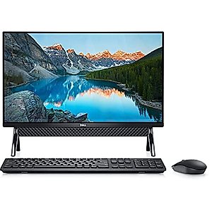 Dell Inspiron 5400 AIO Desktop, Intel Pentium Gold 2-Core Processor, 8GB DDR4 Memory, 256GB PCIe NVMe M.2 SSD, Windows 10 Home, 23.8" FHD Non-Touch Screen, Integrated Graphics