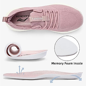 ZOOMCO Women's Walking Sneakers Running Shoes Slip On Workout Lightweight Tennis Memory Foam Shoes for Gym Sport Travel