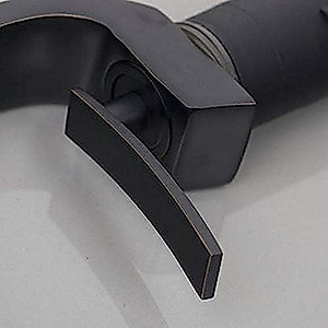 Bath Basin Faucet Black Brass Sink Mixer Tap Vanity Hot Cold Water Bathroom Faucets