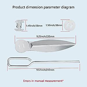 22-1/2-Inch One Touch Grill Cleaning System Kit for Weber Charcoal Grill / 7444 Kettle Grills Replaces Parts, Compatible with Weber Grill Parts, for Grill Bottom - Not Easy to Rust and Deformation.