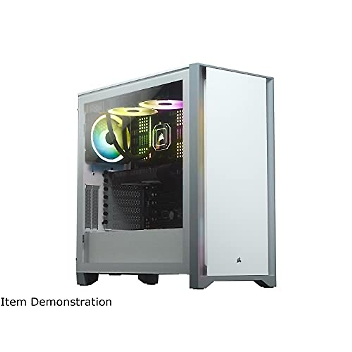 Corsair 4000D Tempered Glass Mid-Tower ATX PC Case - White