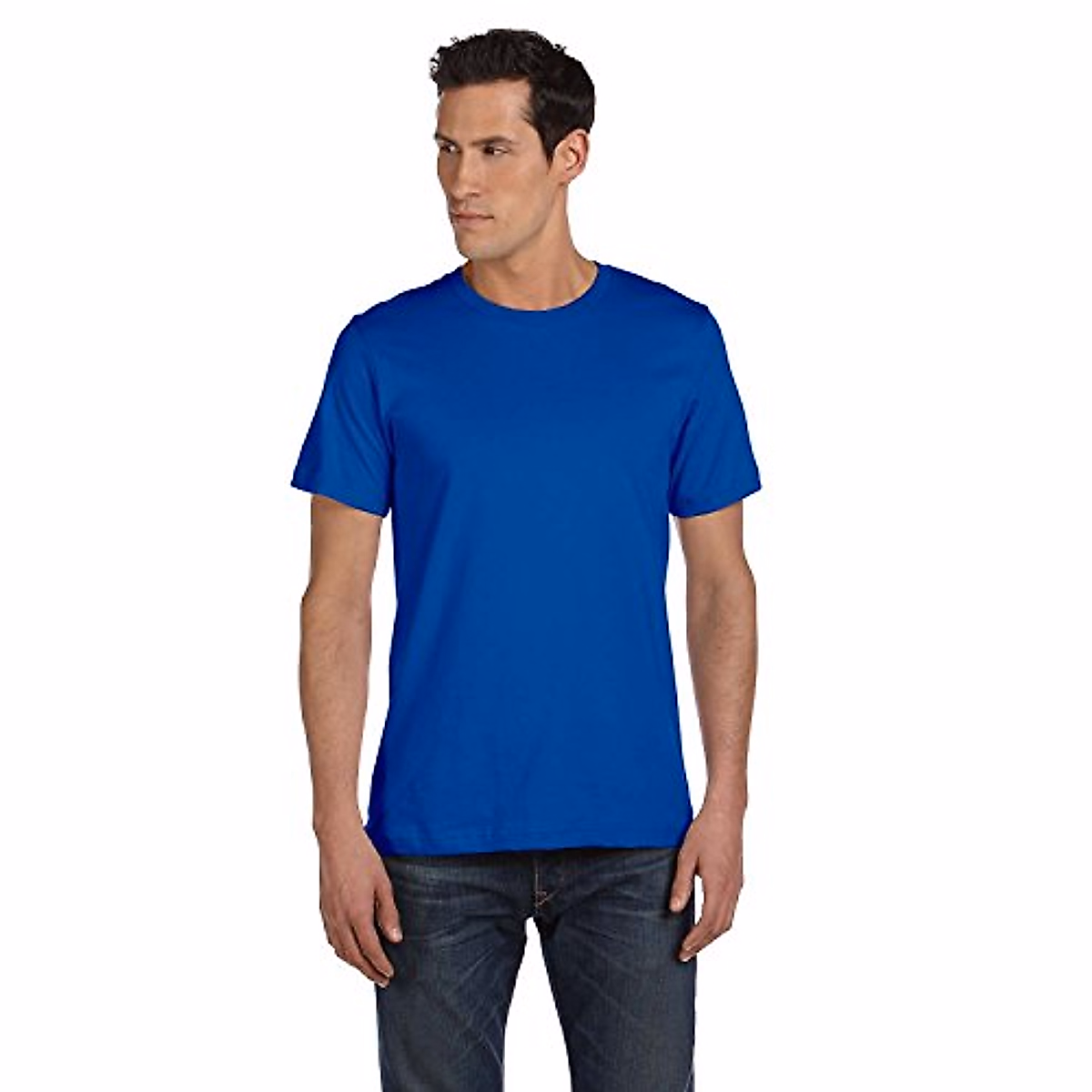 Bella + Canvas Unisex Made in the USA Jersey Short-Sleeve T-Shirt L TRUE ROYAL