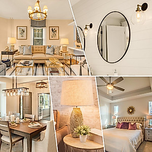 Kondras Dimmable Vintage LED Edison Bulbs, 4W 40W Equivalent LED Bulbs, ST58 Antique LED Filament Bulbs, 2700K Warm White LED Light Bulbs, E26 Gold Base Bulbs, Clear LED Bulbs CRI90+, 4 Packs