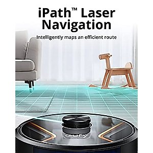 eufy by Anker, RoboVac X8 Hybrid, Robot Vacuum and Mop Cleaner with iPath Laser Navigation, Twin-Turbine Technology generates 2000Pa x2 Suction, AI. Map 2.0 Technology, Wi-Fi, Perfect for Pet Owner