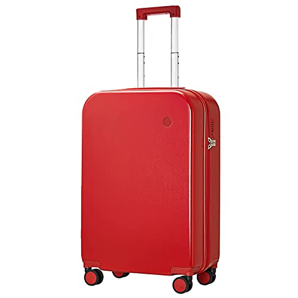 Carry on Luggage, Mixi Suitcase Spinner Wheels Luggage Hardshell Lightweight Rolling Suitcases PC with Cover & TSA Lock for Business Travel Red