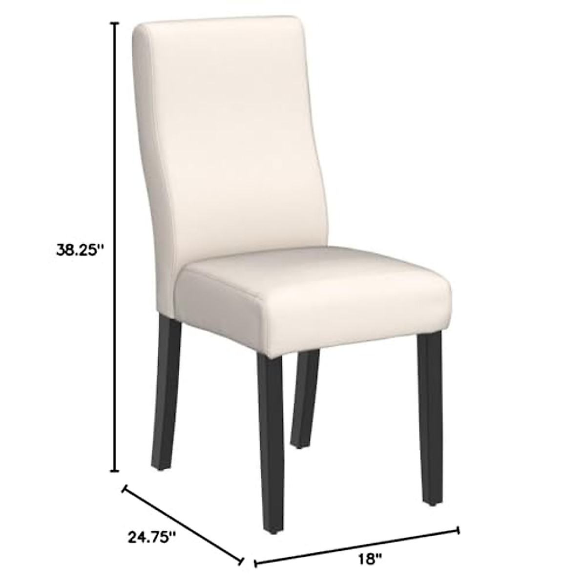 Christopher Knight Home Corbin Fabric Dining Chairs, 2-Pcs Set, Ivory