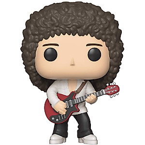 POP Queen - Brian May Funko Pop! Vinyl Figure (Bundled with Compatible Pop Box Protector Case) Multicolored 3.75 inches
