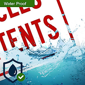 Not Responsible for Theft Or Damage To Vehicles Or Contents Sign, 10x14 Inches, Rust Free .040 Aluminum, Fade Resistant, Made in USA by My Sign Center