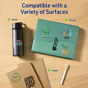 Avery Printable Sticker Paper, Glossy Clear, 8.5" x 11", Laser & Inkjet Printers, 7 Sheets (4397)