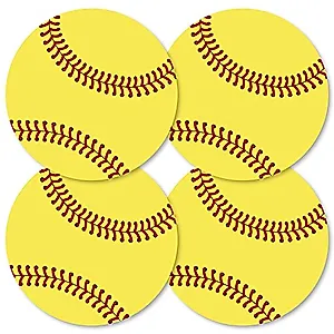 Grand Slam - Fastpitch Softball - Decorations DIY Baby Shower or Birthday Party Essentials - Set of 20