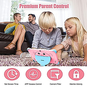 Kids Tablet Android Tablet for Kids 10 inch with Case Included Toddler Tablet with WiFi Android 11.0 Dual Camera IPS Touch Screen Parental Control 2GB 32GB YouTube Netflix Google Play Store