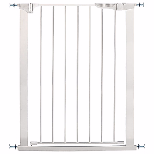 KidCo Gateway Baby Pressure Gate - No Tools or Wall Cups Required - Extra Tall & Wide Auto Close Magnet-Lock Safety Gate, G1200, White