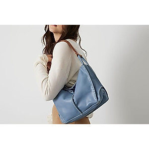The Sak Los Feliz Hobo in Leather, Lined Shoulder Purse with Single Shoulder Strap, Currant Suede