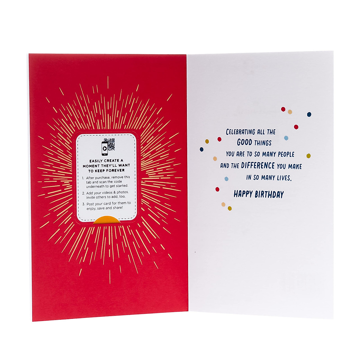 Hallmark Video Greetings Birthday Card - 'Celebrate You' Cake Design