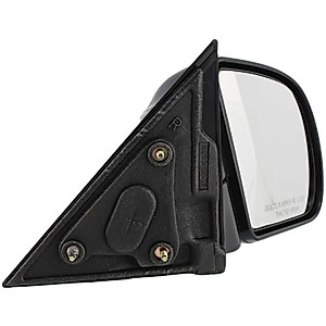 Kool-Vue Mirror Set of 2 Compatible with 1999-2004 Chevrolet S10, 1999-2005 Blazer, Fits 1999-2004 GMC Sonoma & 1999-2005 Jimmy Driver and Passenger Side Manual Folding, Textured Black, Manual Glass
