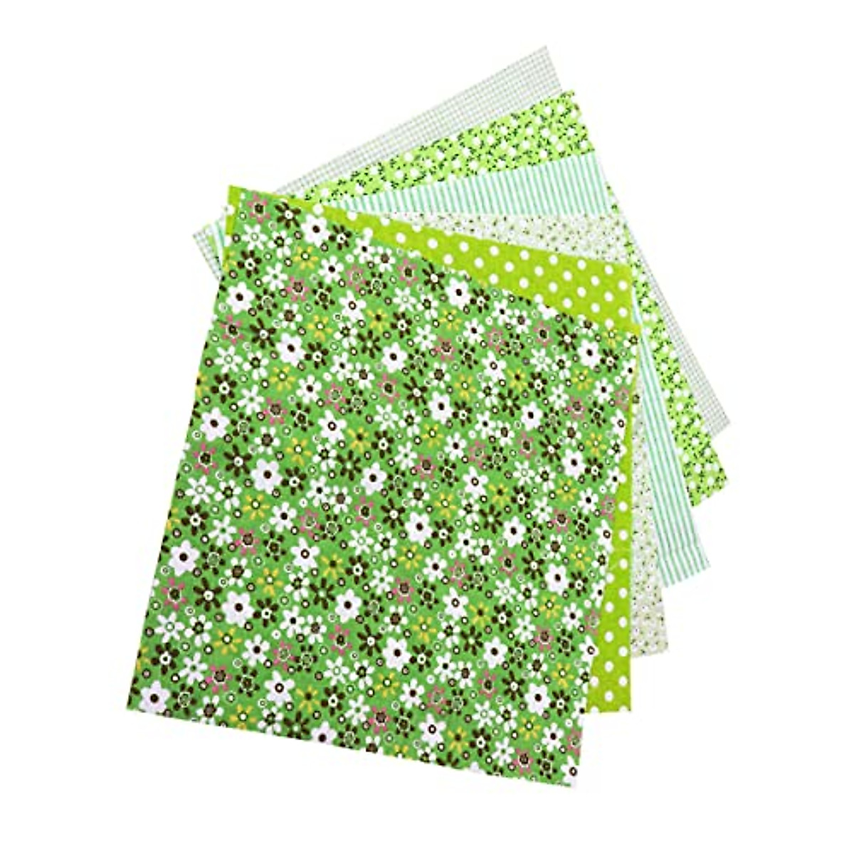 7pcs Cotton Percale Sheets Quilting Fabric Linen Bed Sheets Embroidery Fabric Flower Quilting Fabric Fat Quarter Bundles Cotton Square Cotton Fabric Square Cotton Cloth Craft Cloth