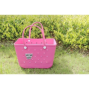 JinJing Beach Bag Accessories PVC Rubber Totes Inserts Charms for Bogg Bag Mom
