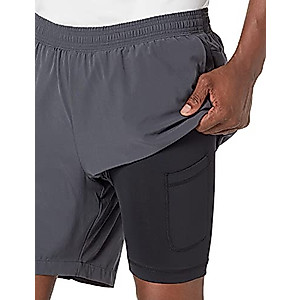Champion mens 7-inch Sport With Liner Shorts, Stealth, Small US