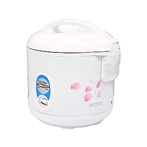 TRC-04 Cool Touch 5-Cup Rice Cooker and Warmer with Steam Basket, White