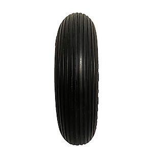 Marathon 00296 Easy Fit 4.00-6 Flat-Free Wheel Assembly for Residential Wheelbarrow, Black