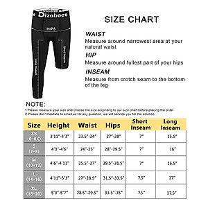 Dizoboee Youth Boys Compression Pants One Leg Short Leggings for Sports Kids Basketball Tights 2 Pack, White+Black (Left Short) S