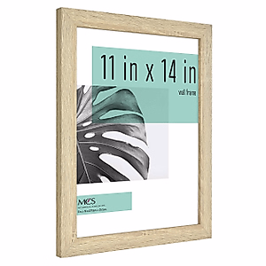 MCS Studio Gallery 11x14 Picture Frame Natural Woodgrain, Rectangle Photo Frame for Photos, Posters & Art Prints (1-Pack)