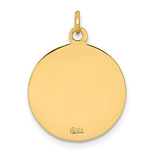 14k Saint Matthew Medal Charm QXR402